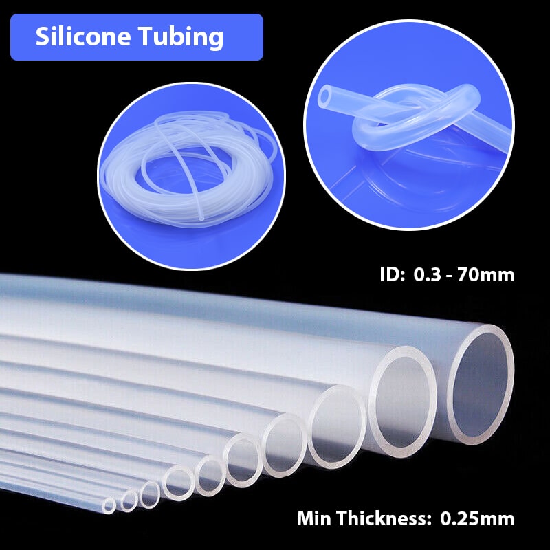 Ultra Thin Wall Silicone Tubing - 0.25mm Wall Thickness