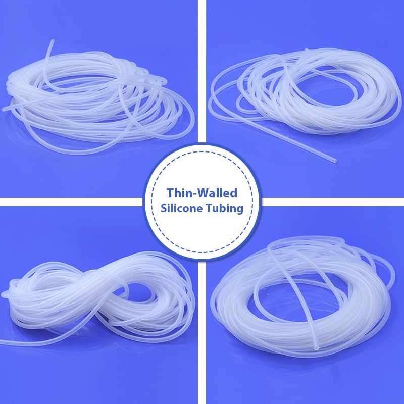 Ultra Thin Wall Silicone Tubing - 0.25mm Wall Thickness